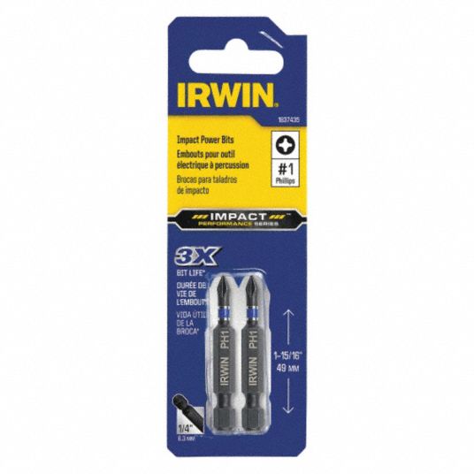 IRWIN, Power Bit, Imperial, Power Bit - 34E475|1837435 - Grainger