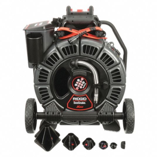 RIDGID, 200 ft Lg., 6 in Max. Pipe Dia., Pipe Inspection Camera Reel ...