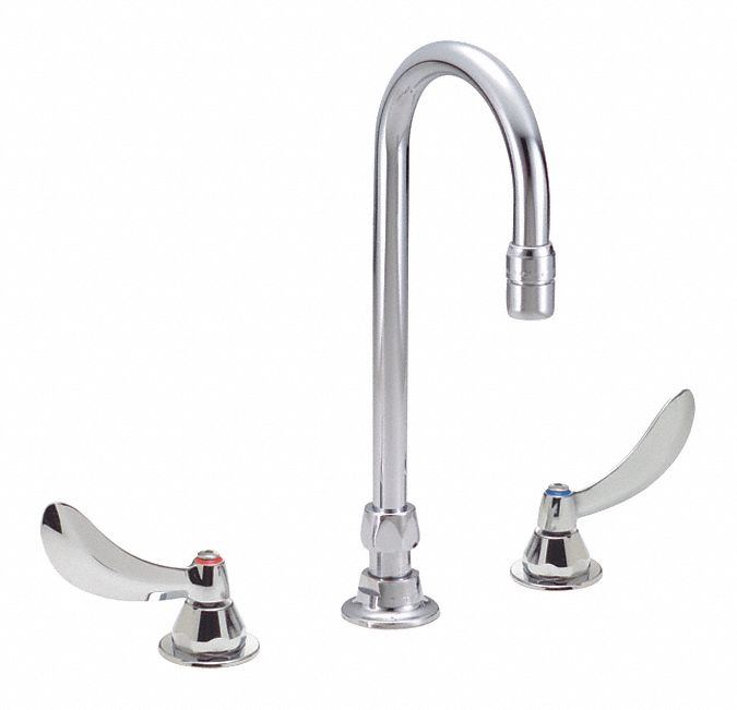 DELTA, Chrome Finish, 1.5 gpm Flow Rate, Bathroom Faucet - 34F986 ...