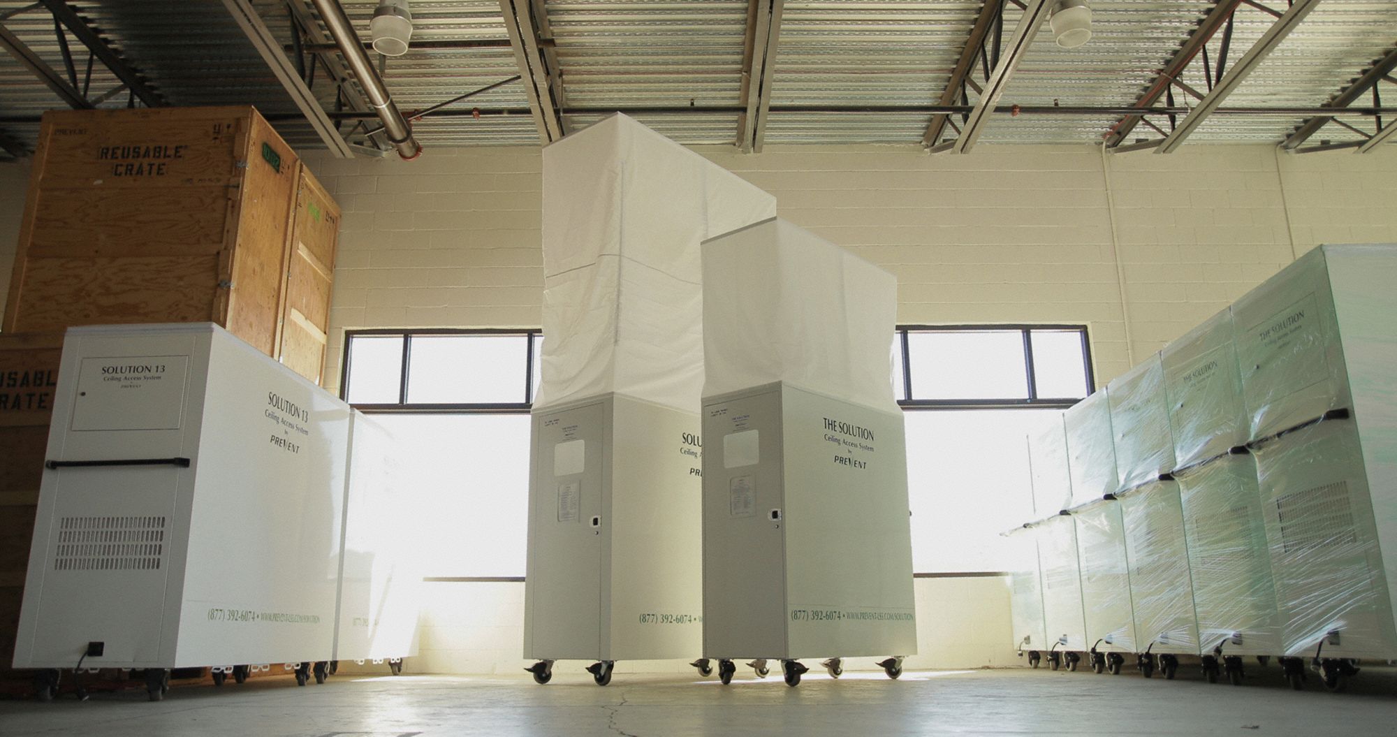 PREVENT Ceiling Dust Containment Unit, Number of Doors 1, 67" Door ...