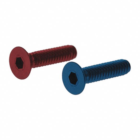 DELTA, Delta Screws - Pair - Red And Blue - 34G064|RP12490 - Grainger