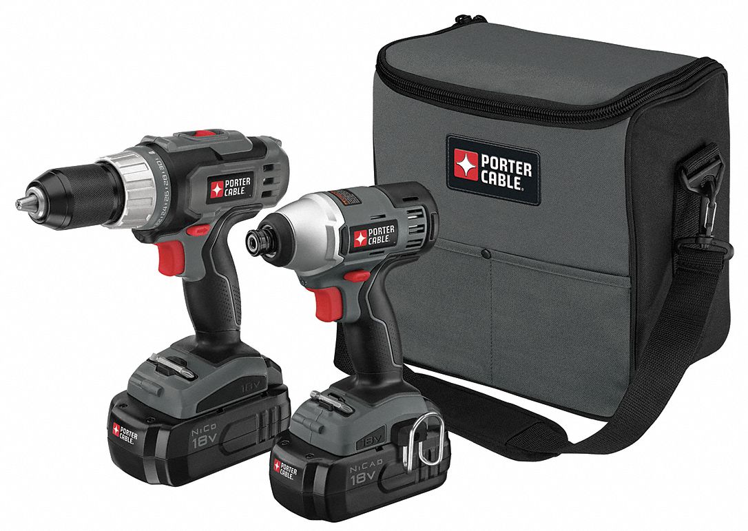 Cordless Combination Kit, 18.0 Voltage, Number of Tools 2 - Grainger