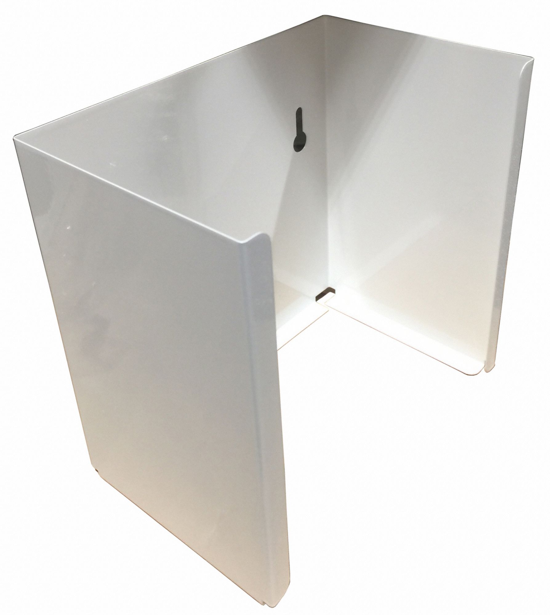 BOWMAN DISPENSERS Face Mask Dispenser: Powder Coated Steel, White, 7 3/ ...