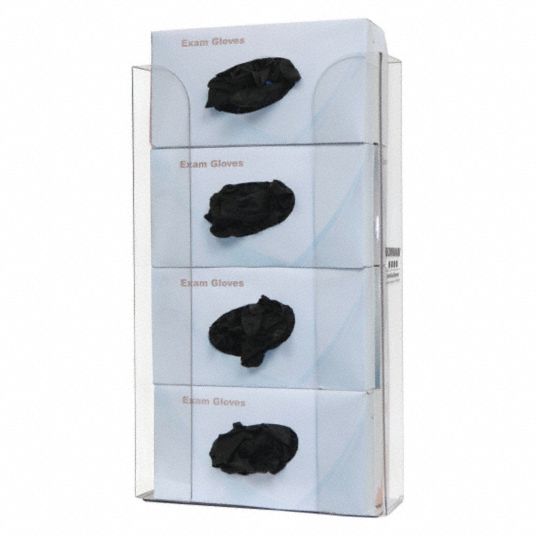 Glove Box Dispenser,4 Boxes - Grainger