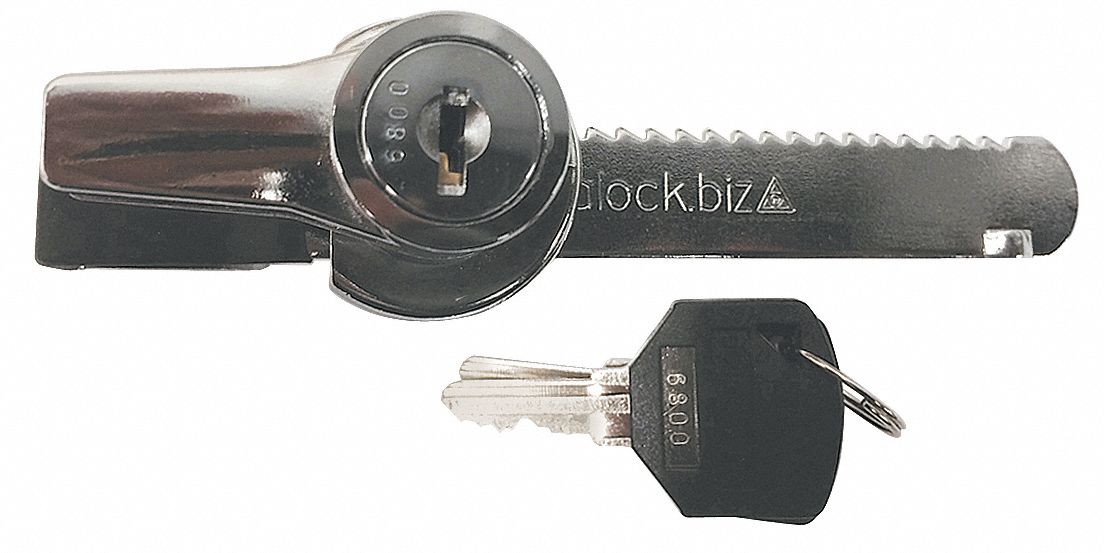 DELTA LOCK, 1 1/4 in Lg, 2 1/8 in Wd, Sliding Door Lock - 34GU43|G ...