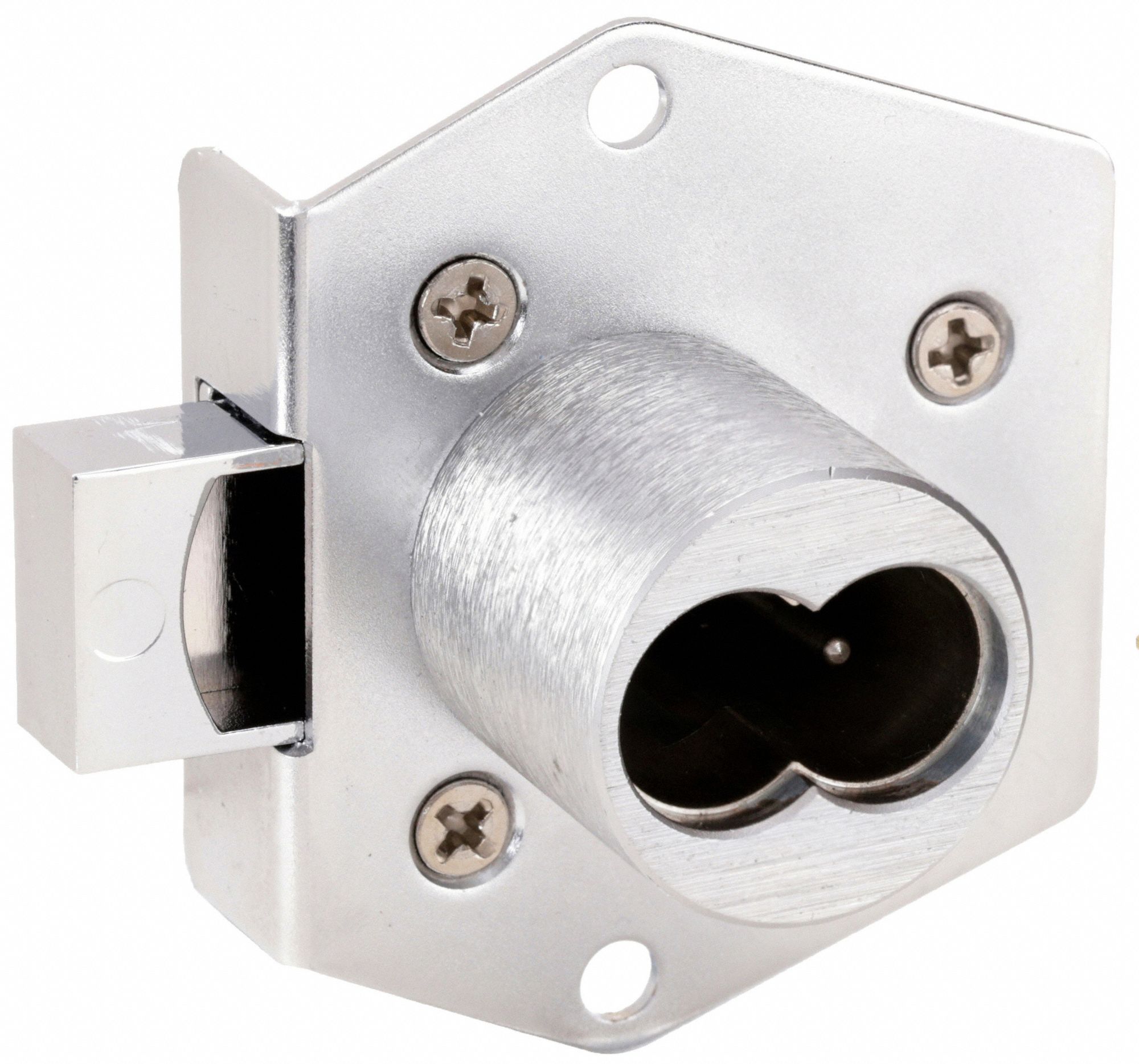 DELTA LOCK, For 1 1/16 in Material Thick, Chrome-Plated ...