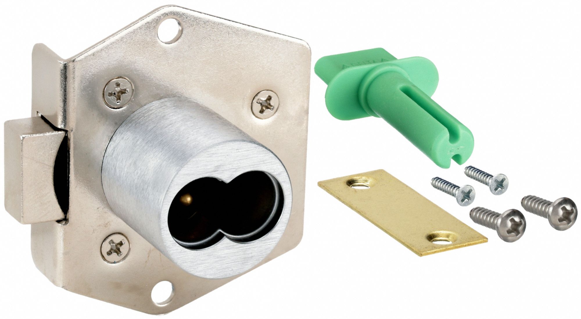 DELTA LOCK, For 1 1/16 in Material Thick, Chrome-Plated ...