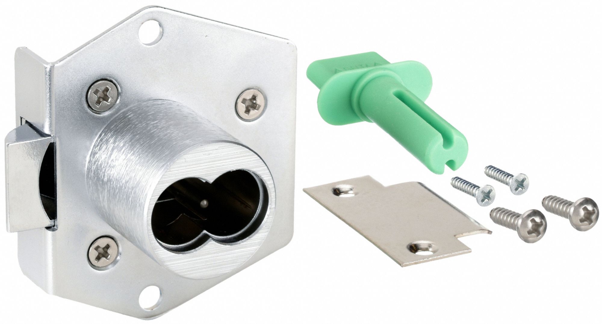 DELTA LOCK, For 1 1/16 in Material Thick, Chrome-Plated ...