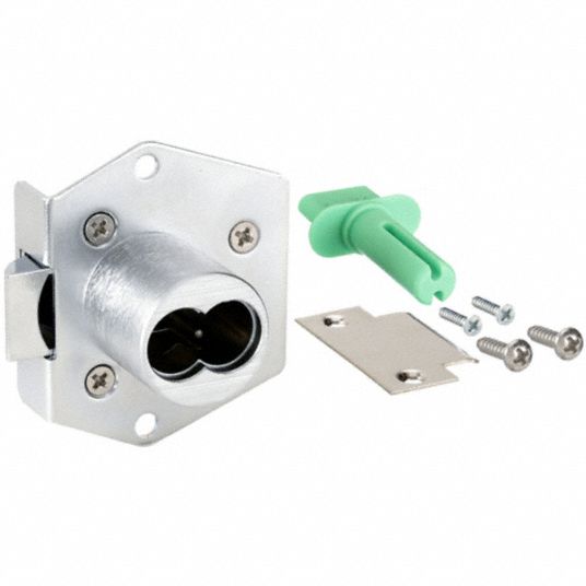 DELTA LOCK, For 1 1/16 in Material Thick, Chrome-Plated ...