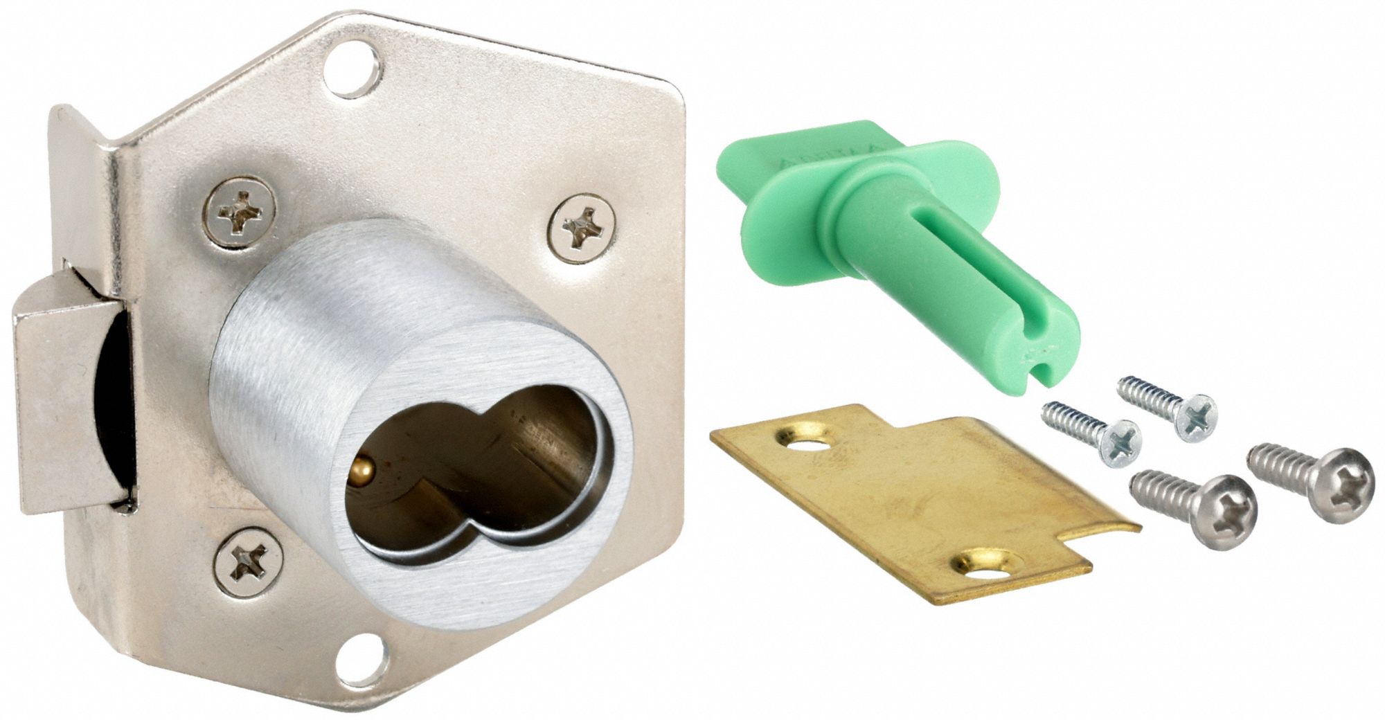 DELTA LOCK, For 1 1/16 in Material Thick, Chrome-Plated ...