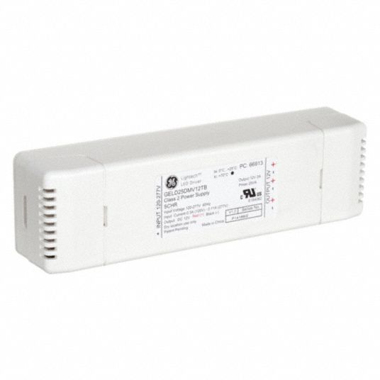 GE CURRENT, Class 2, 25 W Max. Power Output, LED Driver - 34J741 ...