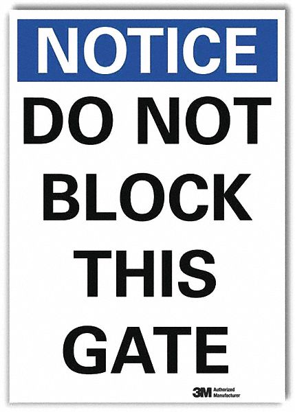 Reflective Sheeting, Adhesive Sign Mounting, Notice Sign - 34JK22|U5 ...