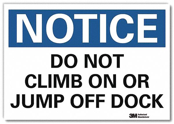 Aluminum, 10 in x 14 in Nominal Sign Size, Reflective Facility ...