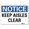 Perimeter Safety Signs For Aisles & Passageways - Grainger Industrial ...