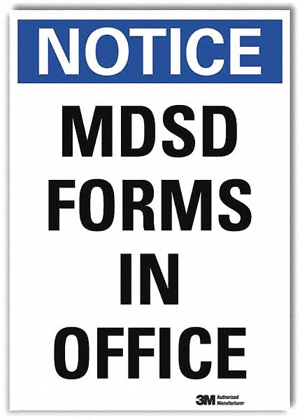 Reflective Sheeting, Adhesive Sign Mounting, Notice Sign - 34JR42|U5 ...