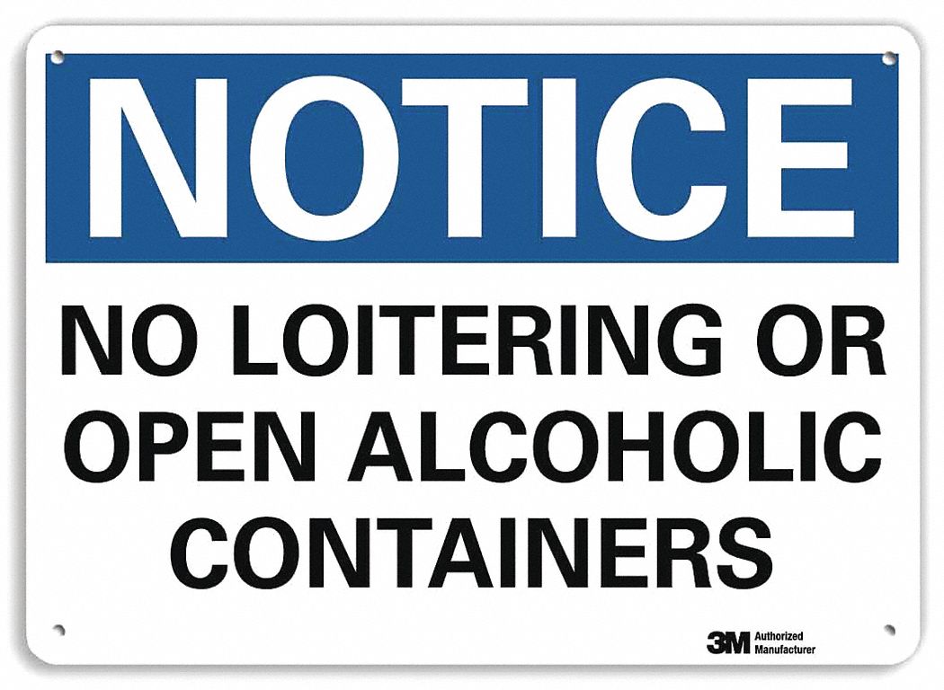 Aluminum, Mounting Holes Sign Mounting, Notice Sign - 464C36|U5-1385-NA ...