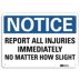 Accidents & Incidents Reporting Signs - Grainger Industrial Supply