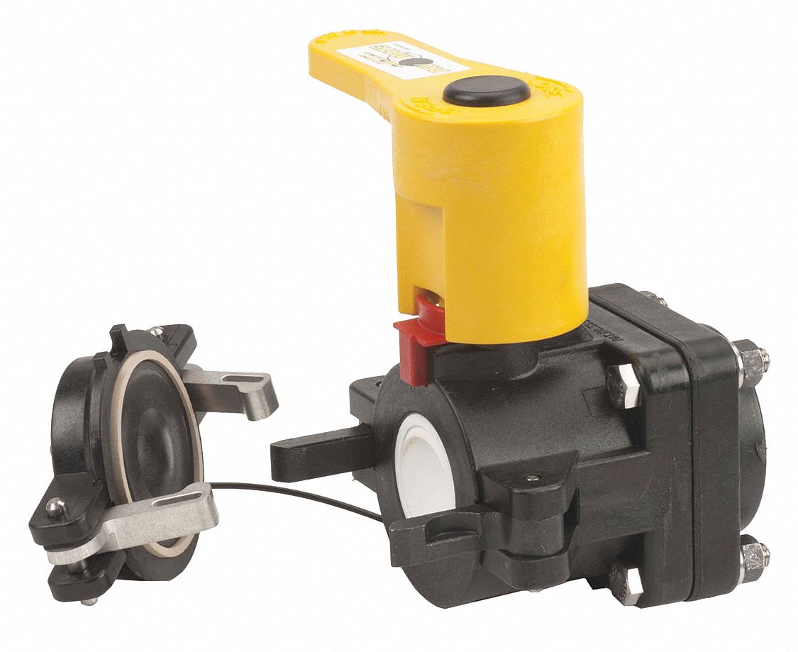 2 in Thread Size, 100 psi Max. Working Pressure @ 70 F, Dry Disconnect ...