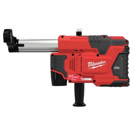 MILWAUKEE, On-Tool, Self-Contained, On-Tool Dust Extractor - 34K738 ...
