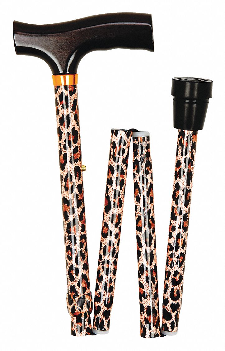 Folding Cane, Standard Handle Type, Single Base Type, 14 in Height, 250 ...