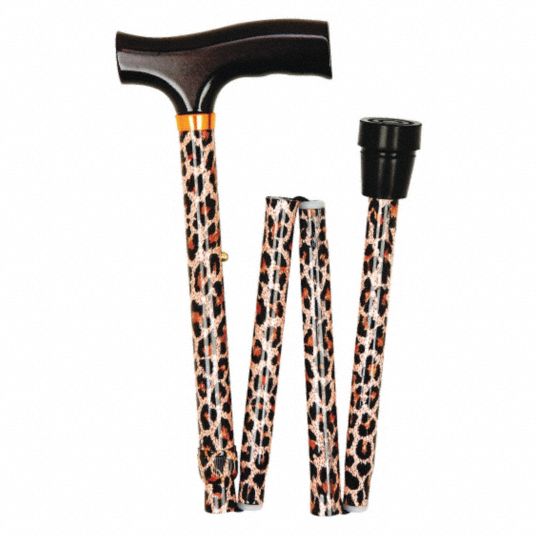Folding Cane, Standard Handle Type, Single Base Type, 14 in Height, 250 ...