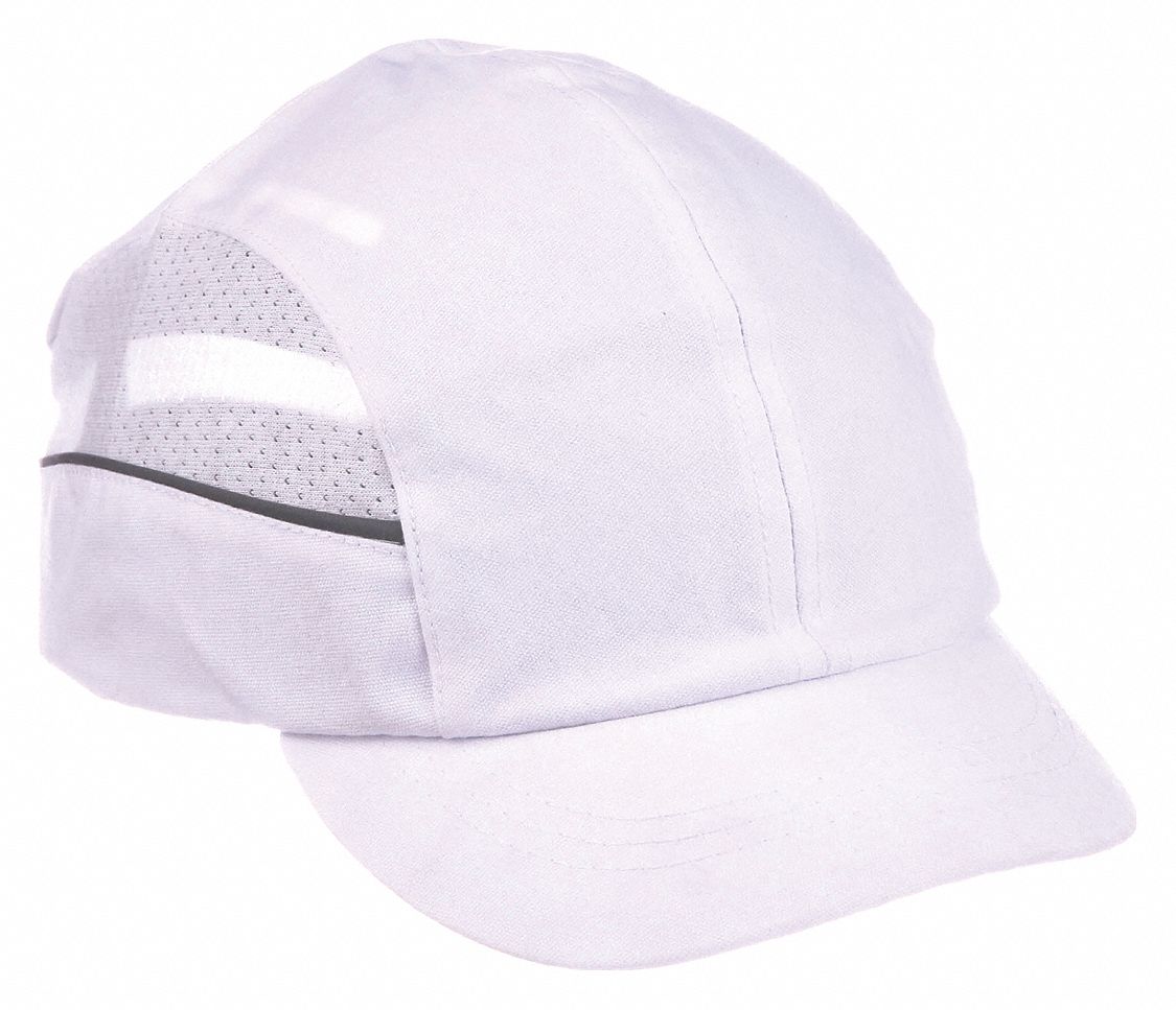 White, Hook-and-Loop, Bump Cap - 34L319|SCARAP1WHT - Grainger