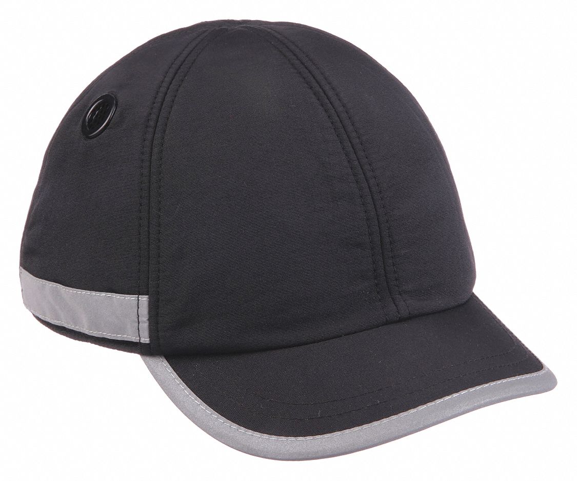 Black, Hook-and-Loop, Bump Cap - 34L322|SCARAP2BLK - Grainger
