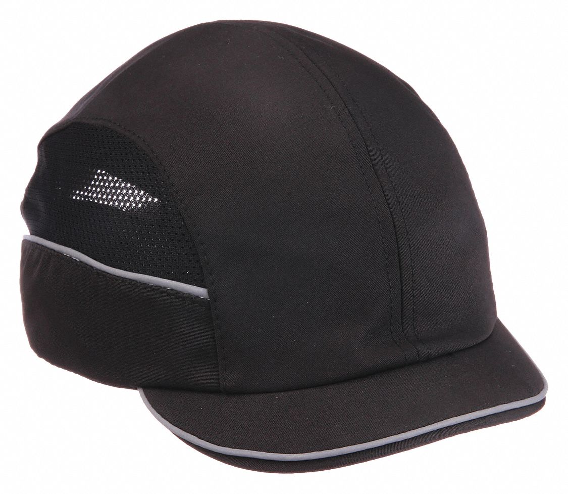 Black, Hook-and-Loop, Bump Cap - 34L325|SCARAP3BLK - Grainger