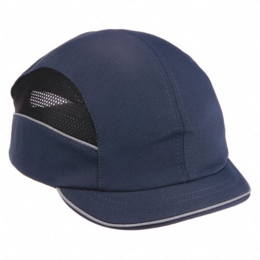 Dark Blue, Hook-and-Loop, Bump Cap - 34L326|SCARAP3NVY - Grainger