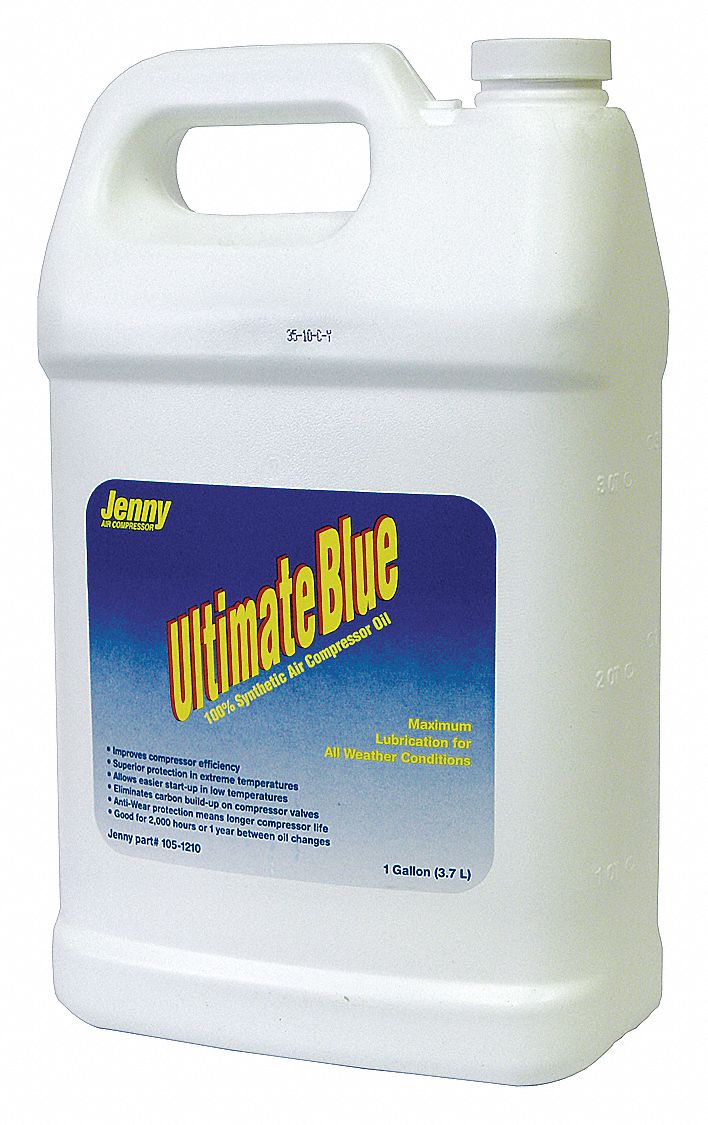 JENNY ULTIMATE BLUE, 1 gal, Bottle, Compressor Oil - 34LR50|105-1210 ...