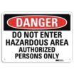 Hazardous Area Signs - Grainger Industrial Supply