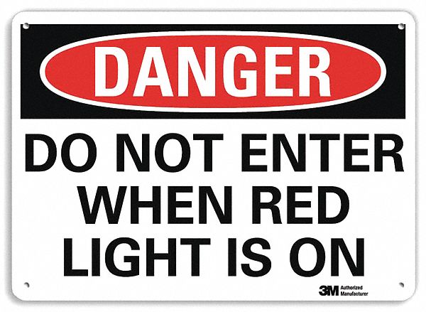 Danger Sign, Do Not Enter When Red Light Is On, Header Danger ...