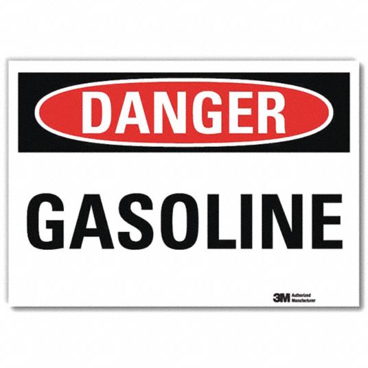 Danger Sign, Vinyl, Rectangle, English, Engineer Retroreflective Grade ...