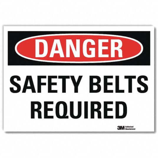 Danger Sign, Retroreflective Grade Engineer, Rectangle, Vinyl, Sign ...