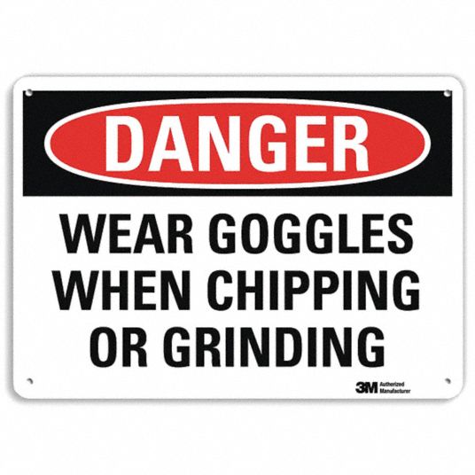 Plastic, Mounting Holes Sign Mounting, Danger Sign - 44UN49|U3-2060-NP ...