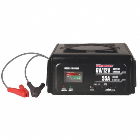 Battery Charger, Benchtop, Automatic, For Battery Voltage 6, 12 - Grainger