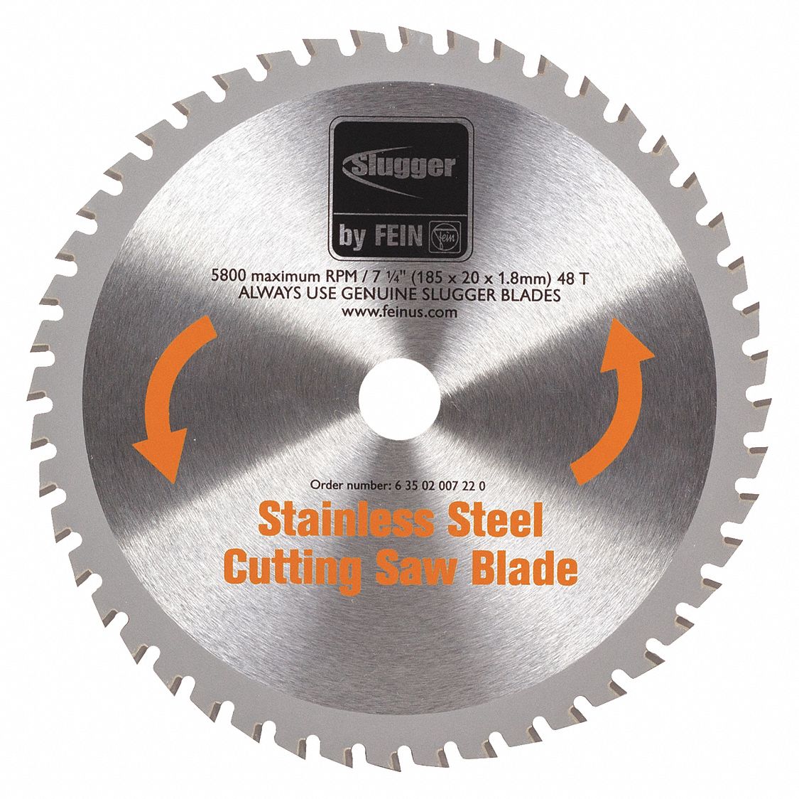 FEIN, 7 1/4 in Blade Dia., 48 Teeth, Circular Saw Blade - 34NL92 ...
