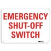 Emergency Shut-Off Signs - Grainger Industrial Supply