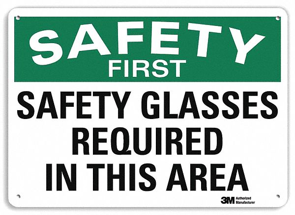 Plastic, Mounting Holes Sign Mounting, Safety Sign - 44VC58|U7-1241-NP ...