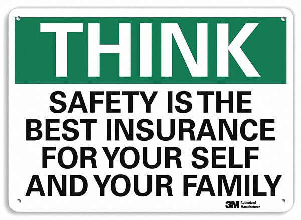 Plastic, Mounting Holes Sign Mounting, Safety Sign - 44VD42|U7-1334-NP ...