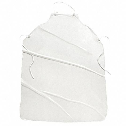 WEST CHESTER PROTECTIVE GEAR, Vinyl, 8 mil Thick, Disposable Bib Apron ...