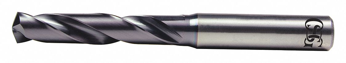 OSG, 3.50 mm Drill Bit Size, 36.00 mm Flute Lg, Taper Length Drill Bit ...