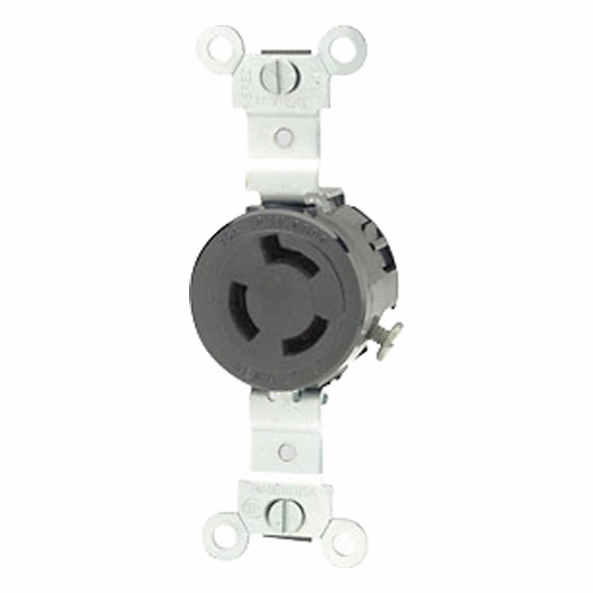 LEVITON, L6-15R, Black, Locking Receptacle - 401MY4|4560 - Grainger