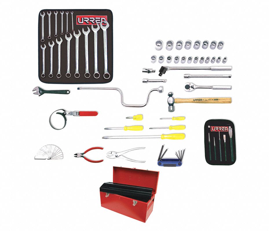 URREA Kit de Herramientas Mecanicas marca URREA, Número de Piezas 58 ...