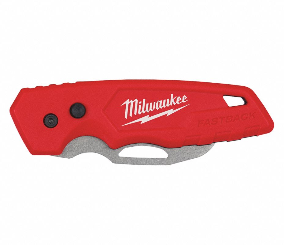 MILWAUKEE Navaja Utilitaria Plegable de Acero Inoxidable - Navajas ...