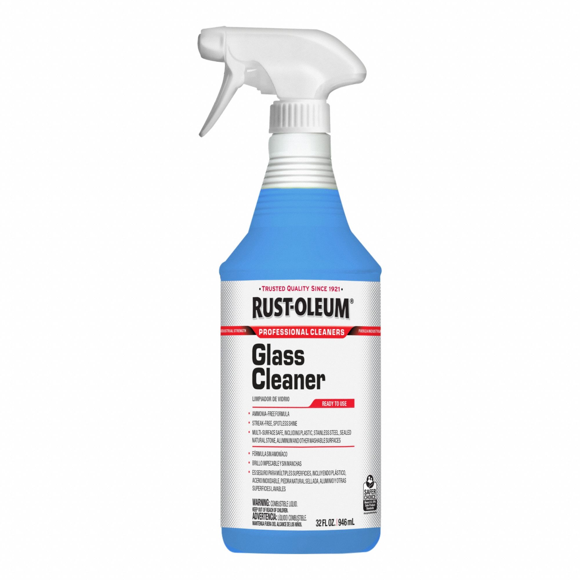 RUST-OLEUM PROFESSIONAL CLEANERS, Liquid, Trigger Spray Bottle, Glass ...
