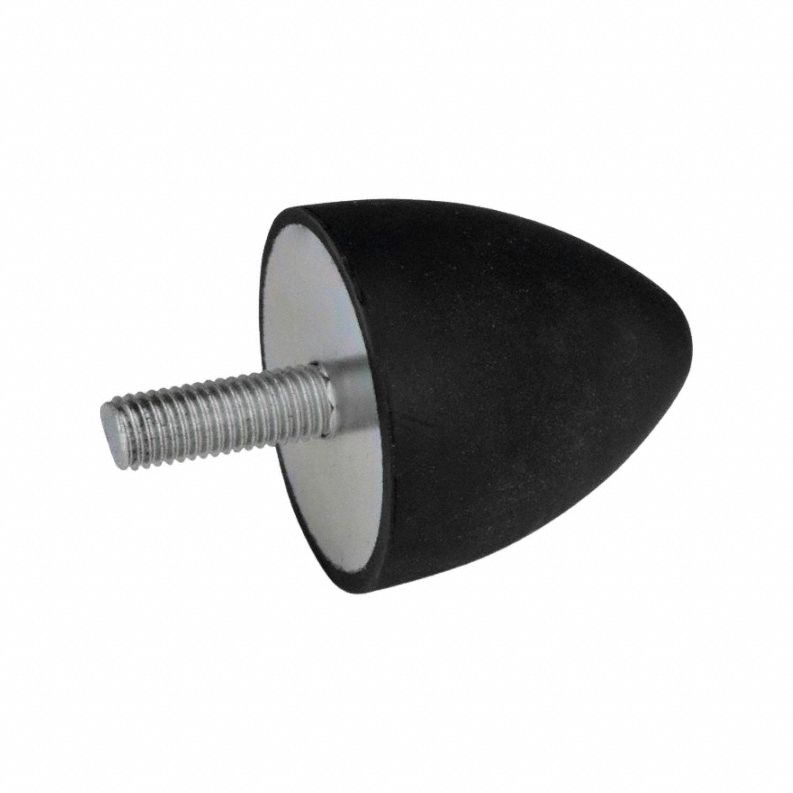 JW WINCO, Conical, Natural Rubber, Vibration-Isolating Mount - 802C86 ...