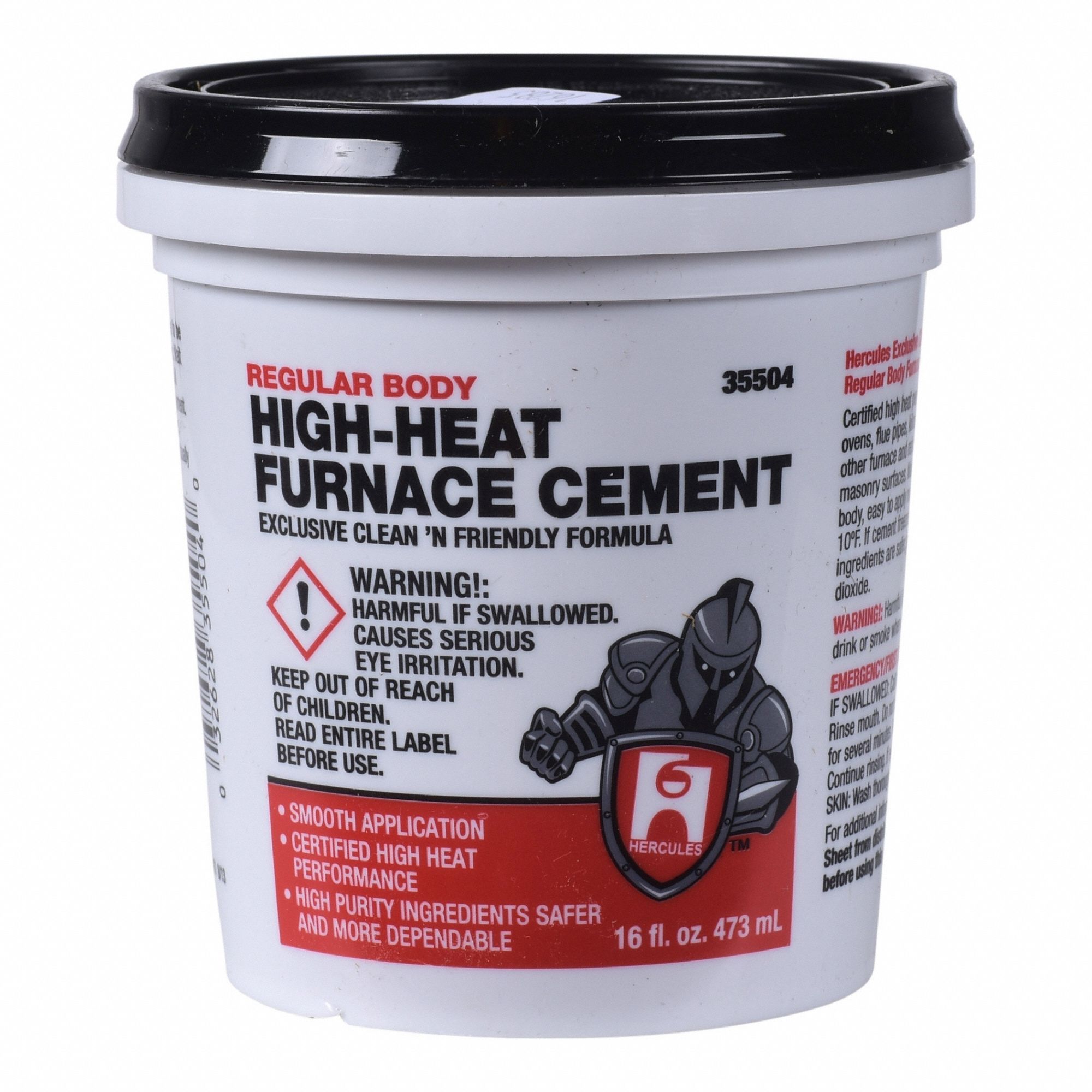 HERCULES, 1 pt Size, Tan, Furnace Cement - 39AT59|35504 - Grainger
