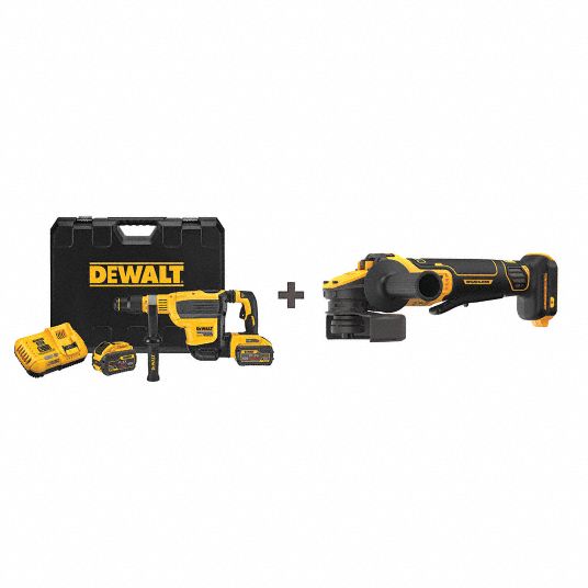 DEWALT, D-Handle, 60 V, Rotary Hammer Kit - 355RV0|DCH614X2 / DCG416B ...