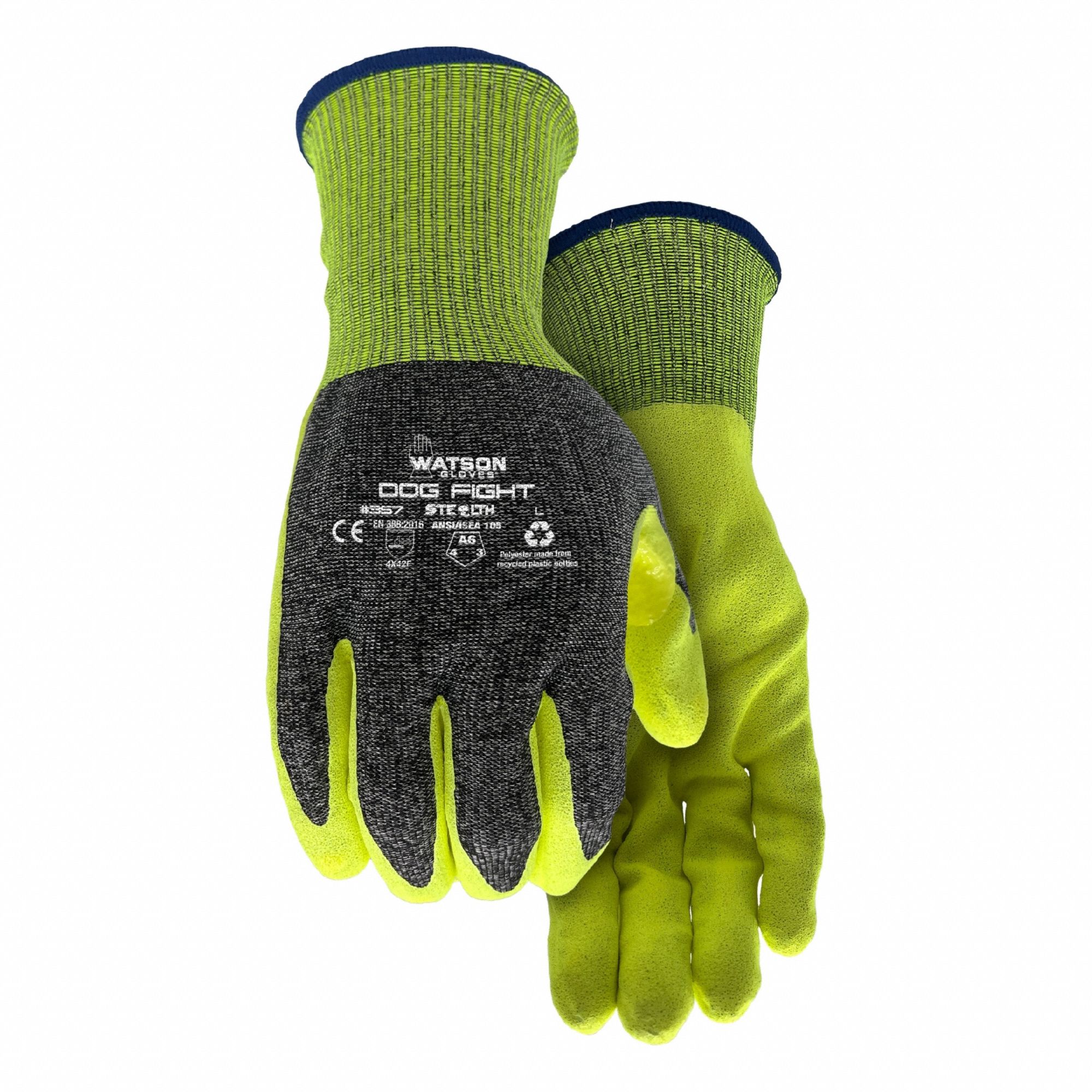 WATSON GLOVES, 2XL ( 13 ), ANSI Cut Level A6, Knit Gloves - 866U11|357 ...